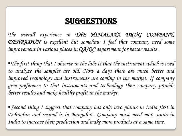 Himalaya project presentation | PPTX | Herbs and Supplements ...