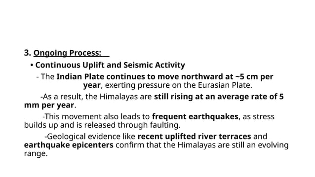 Formation of Himalayas, significance, geographical data | PPTX