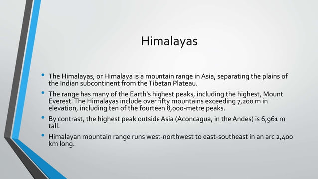 Himalayas | PPTX