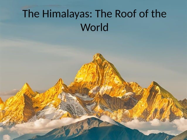 geological events in creation of the Himalayas | PPTX