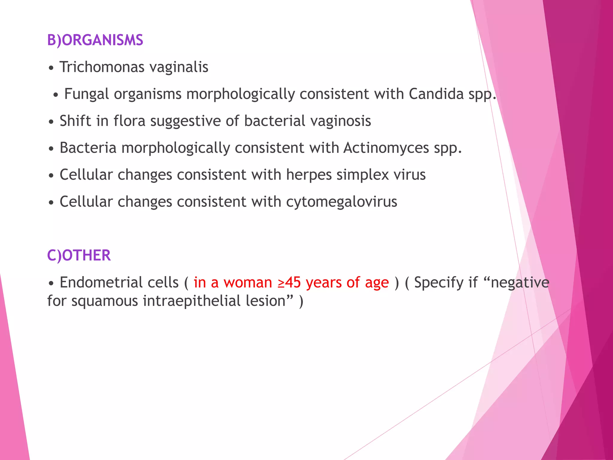 Bethesda system for cervix cytology | PPTX