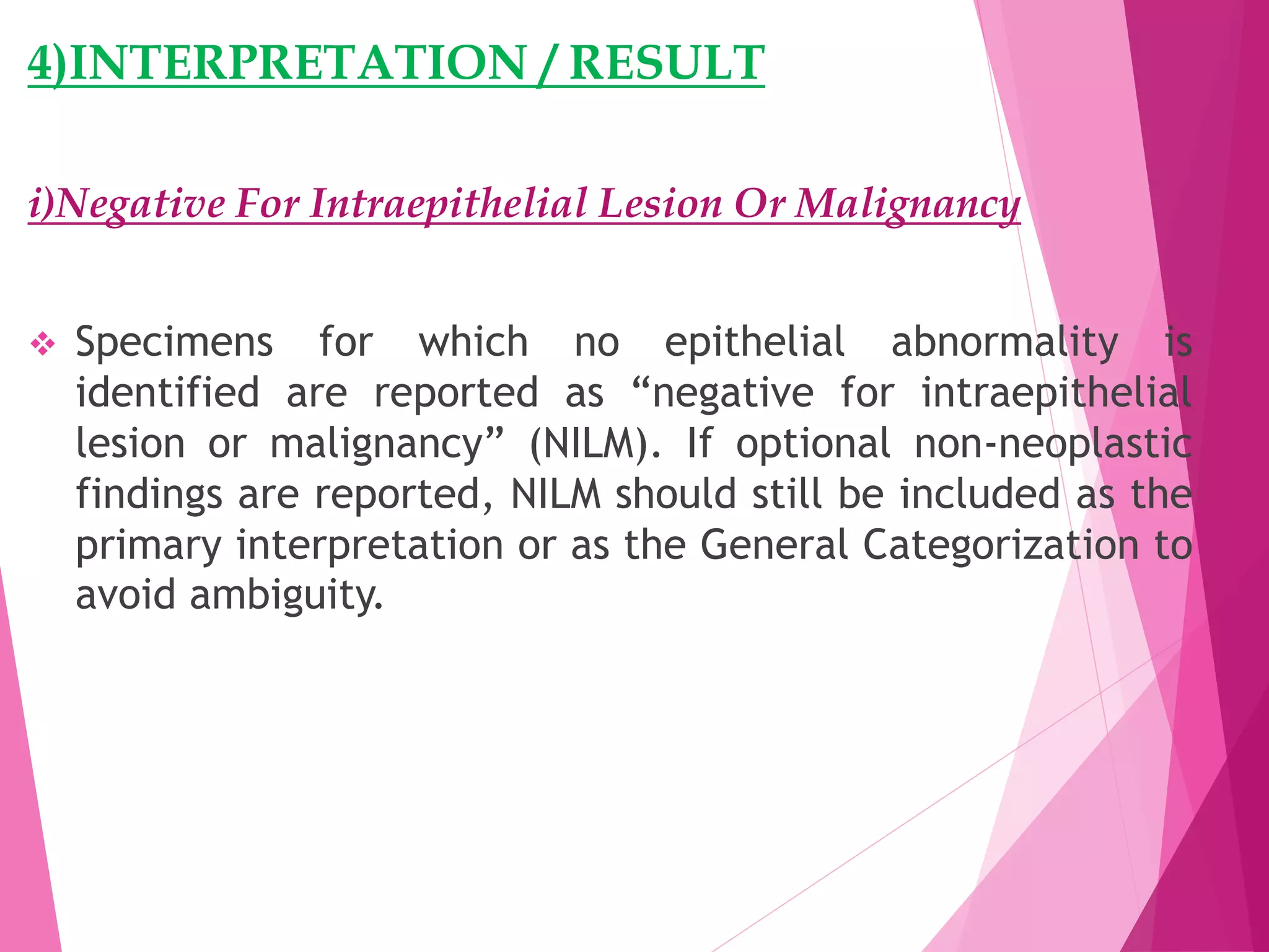 Bethesda system for cervix cytology | PPTX