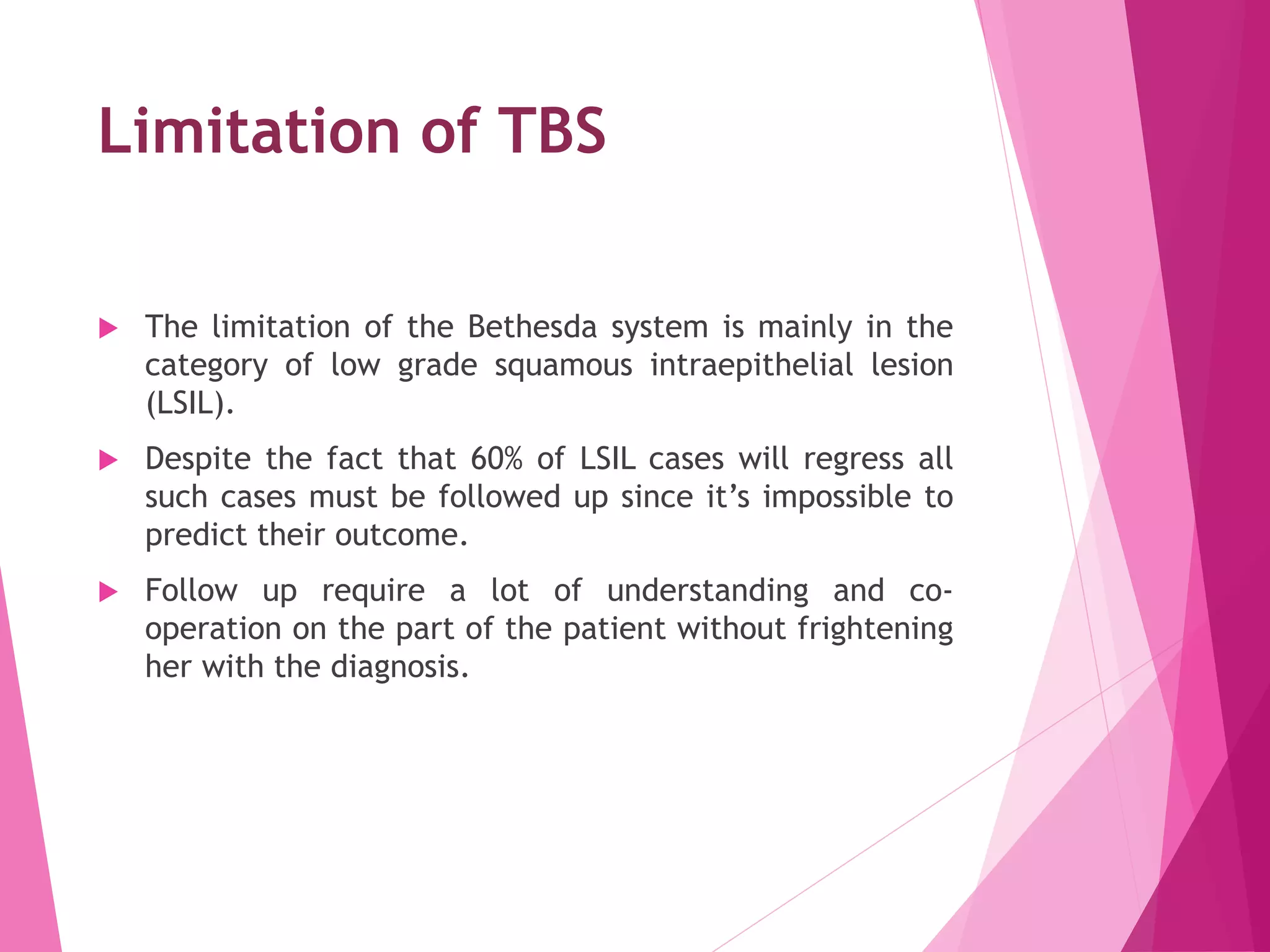 Bethesda system for cervix cytology | PPTX