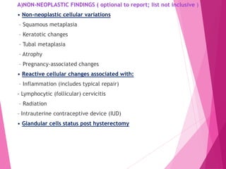 Bethesda system for cervix cytology | PPTX