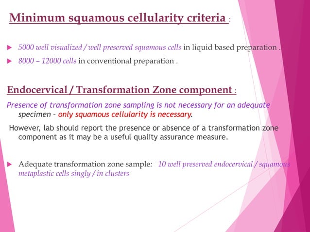 Bethesda system for cervix cytology | PPTX | Reproductive Health ...