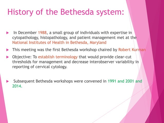 Bethesda system for cervix cytology | PPTX | Reproductive Health ...