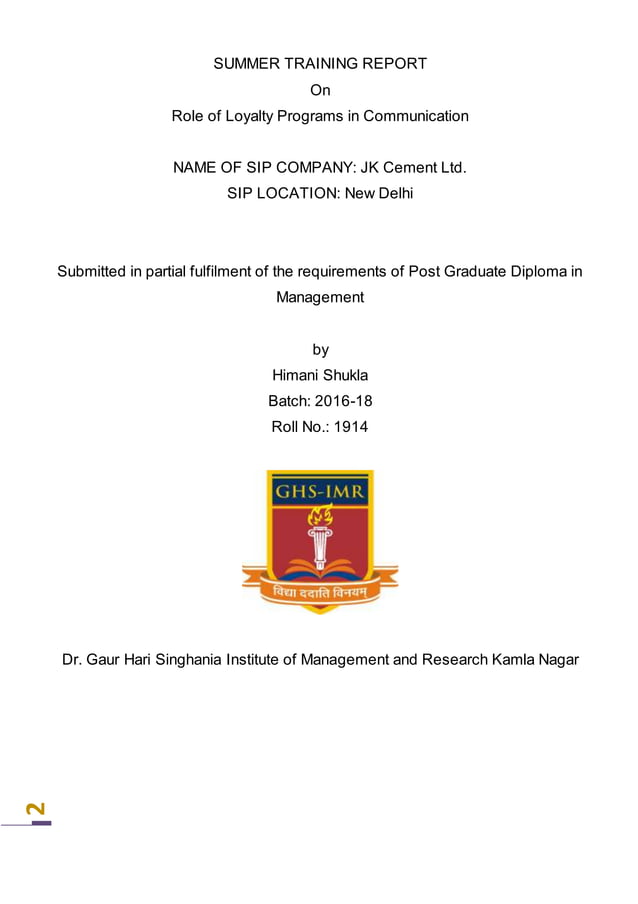 Himani shukla sip | PDF