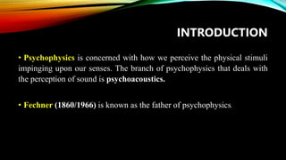 Psychophysics MASLP | PPTX