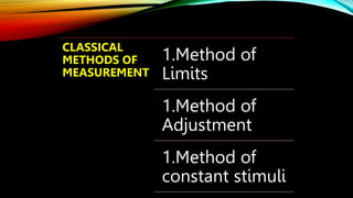 Psychophysics MASLP | PPTX