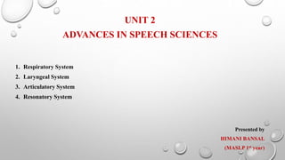Speech Sciences MASLP | PPT