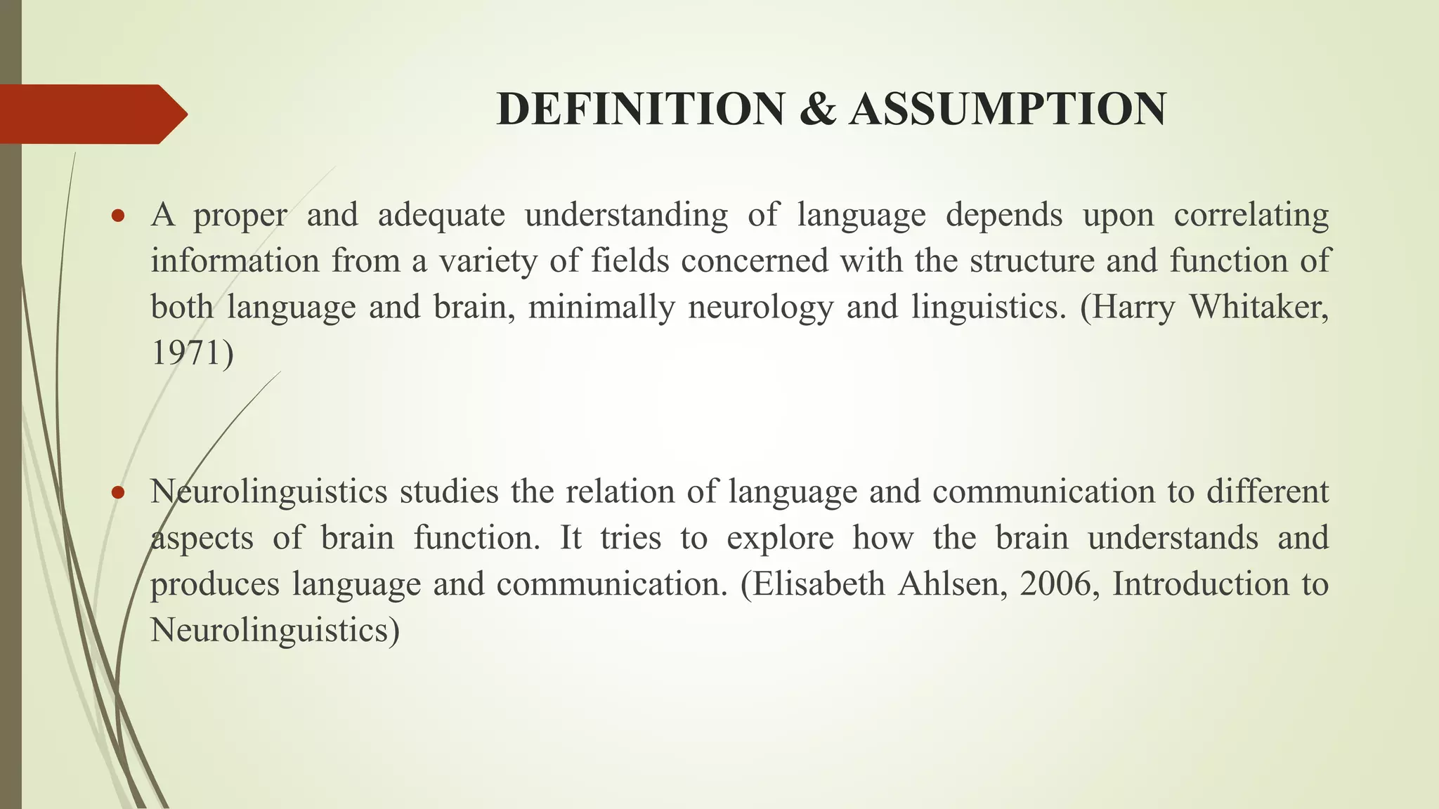 Neurolinguistics MASLP | PPTX