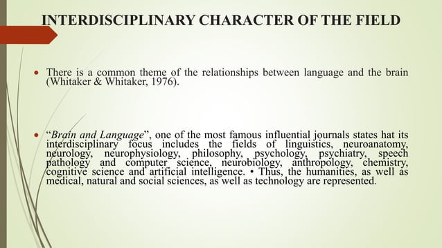 Neurolinguistics MASLP | PPT