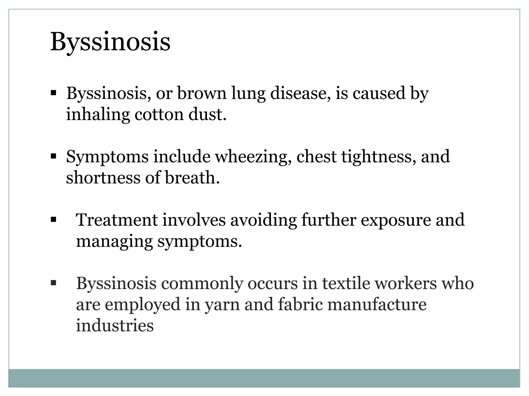 Overview of pneumoconiosis, silicosis, anthracosis | PPTX