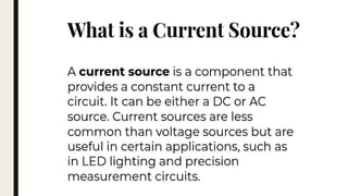 Himansh physics ppt sem 2.pptx voltage source and current source | PPT