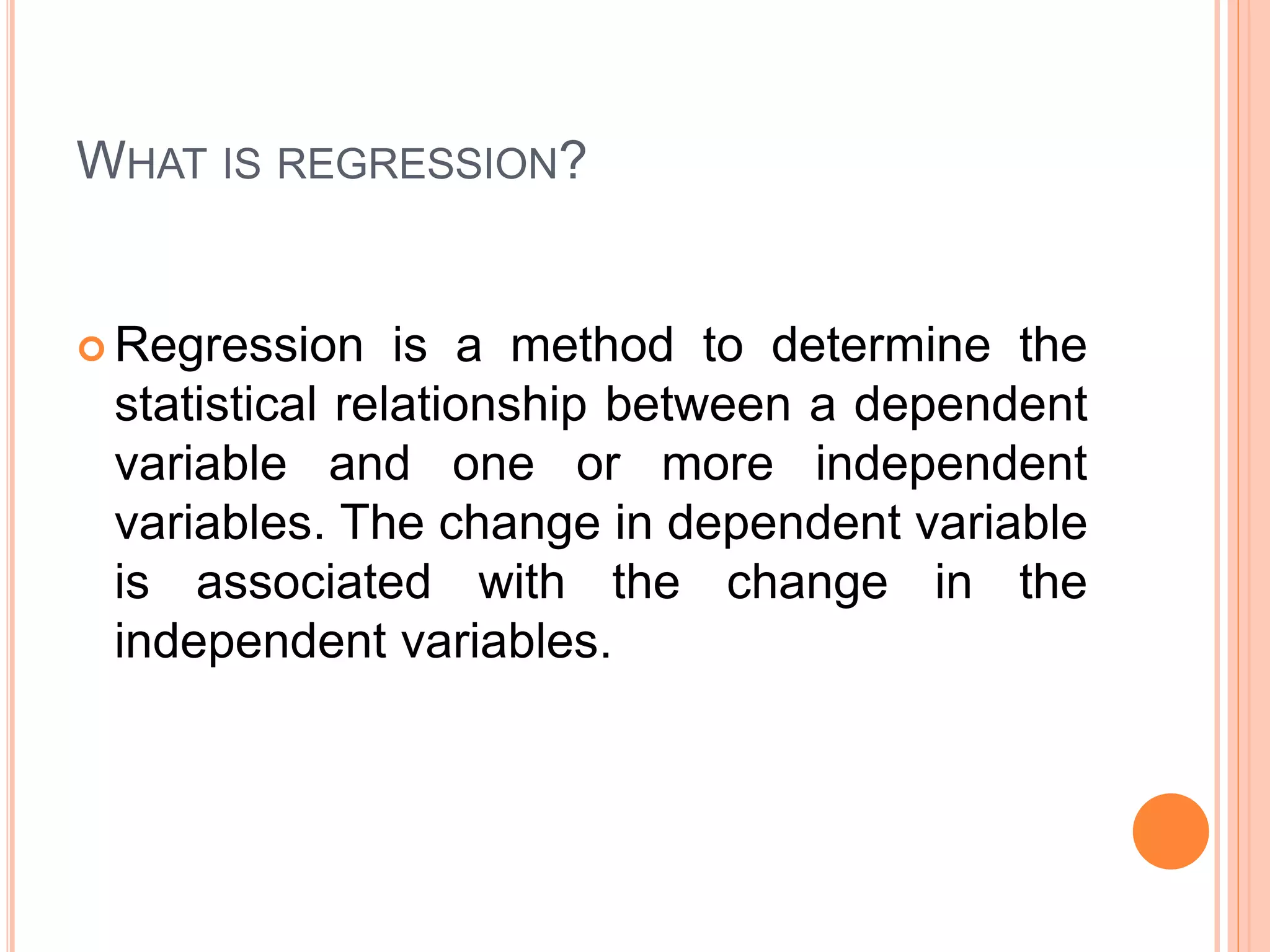 Stepwise regression Backward selection | PPT