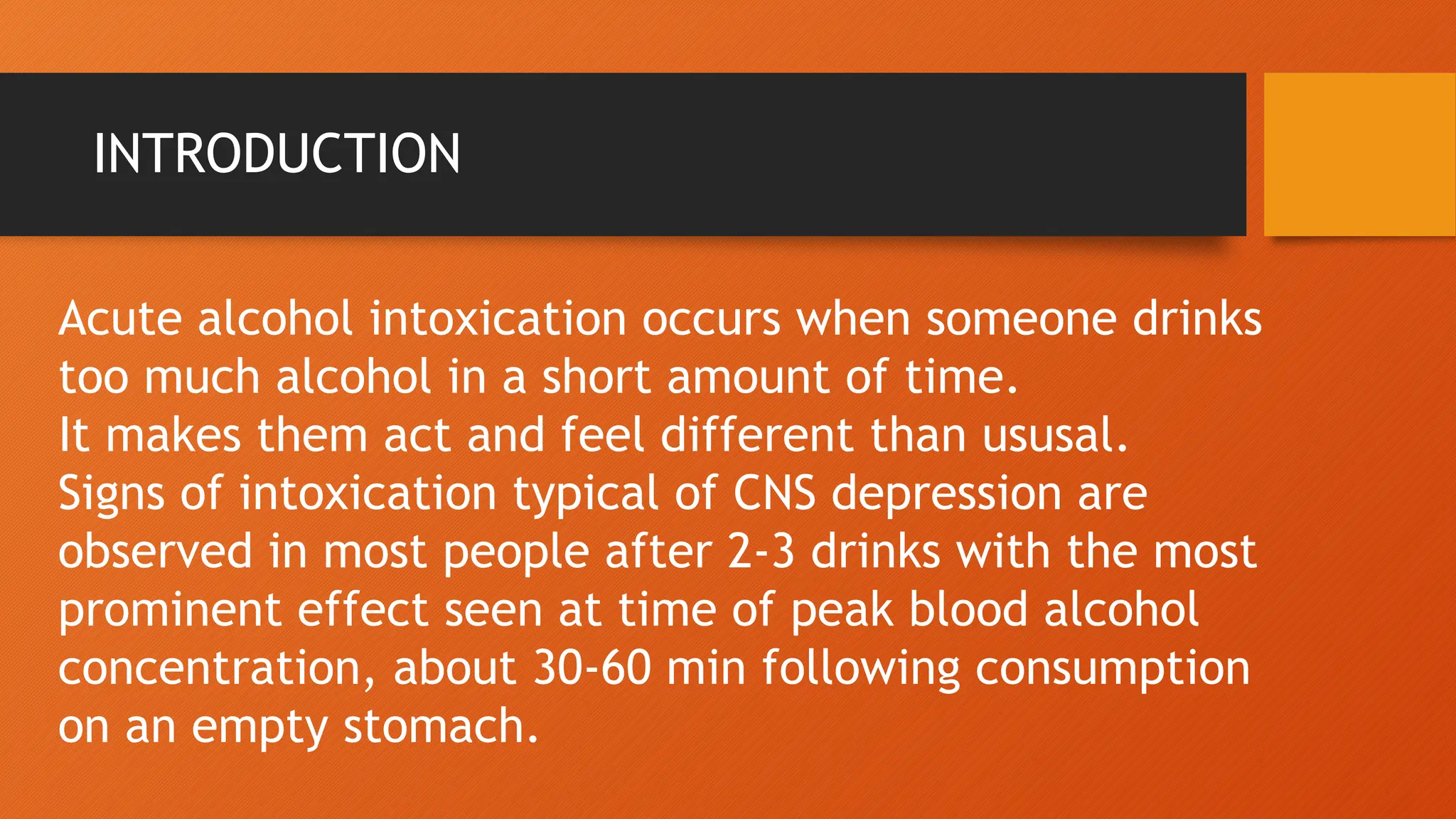Acute alcohol intoxication pharmacotherapy | PPT