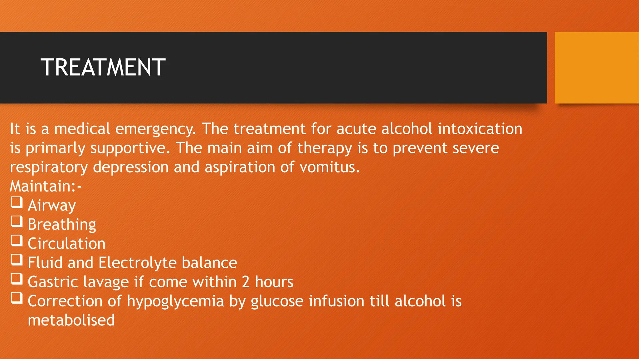Acute alcohol intoxication pharmacotherapy | PPTX