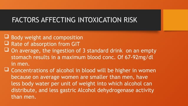 Acute alcohol intoxication pharmacotherapy | PPTX