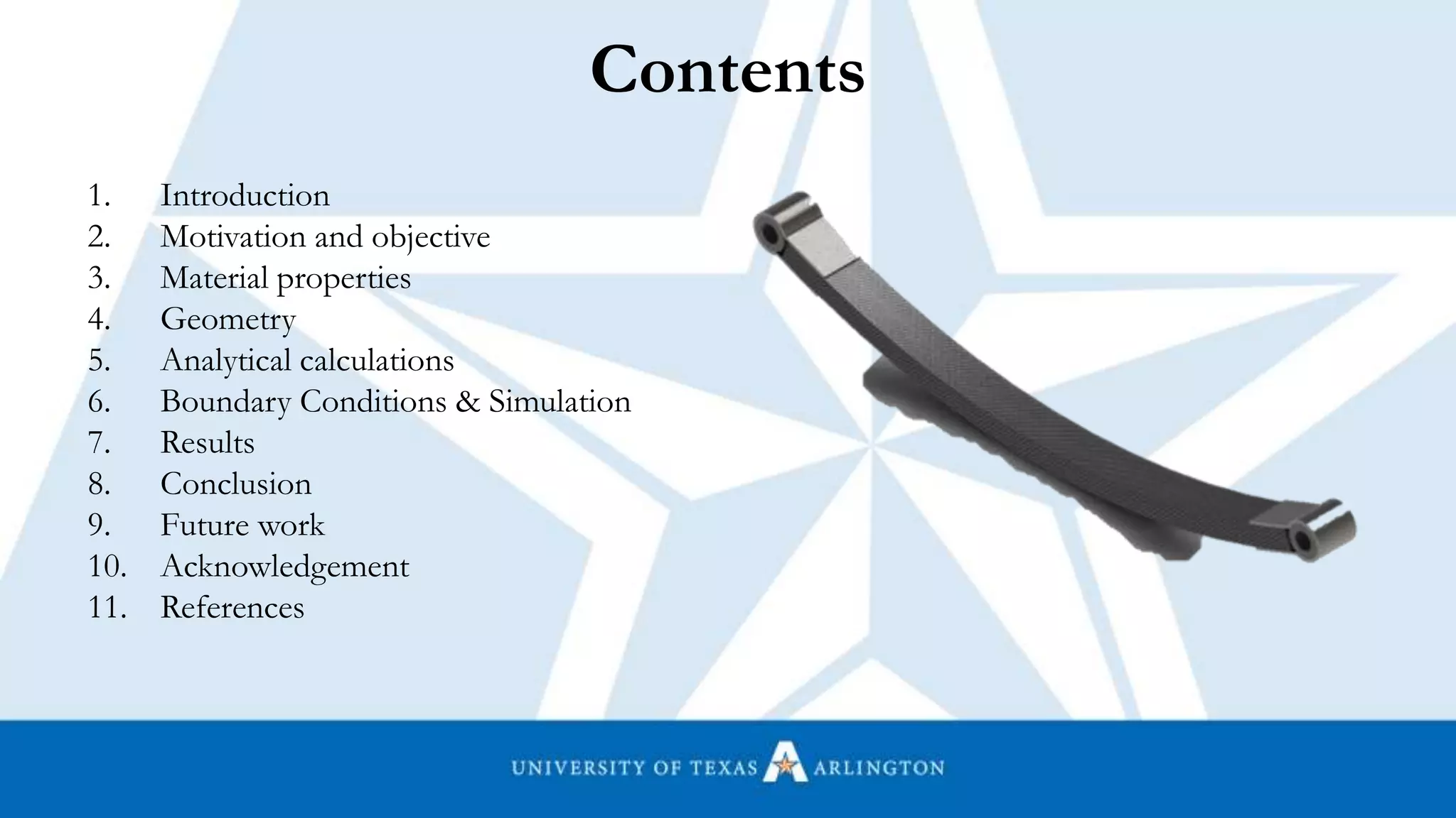 Static And Dynamic Analysis Of A Composite Leaf Spring Ppt Free Download