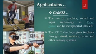 VIRTUAL REALITY SEMINAR PPT WITH AWESOME AUTOMATIC ANIMATIONS | PPTX
