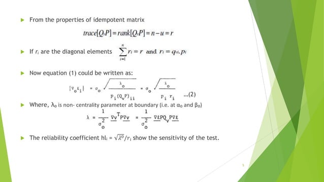 reliability analysis in adjustment computation | PPT reliability analysis in adjustment computation | PPT