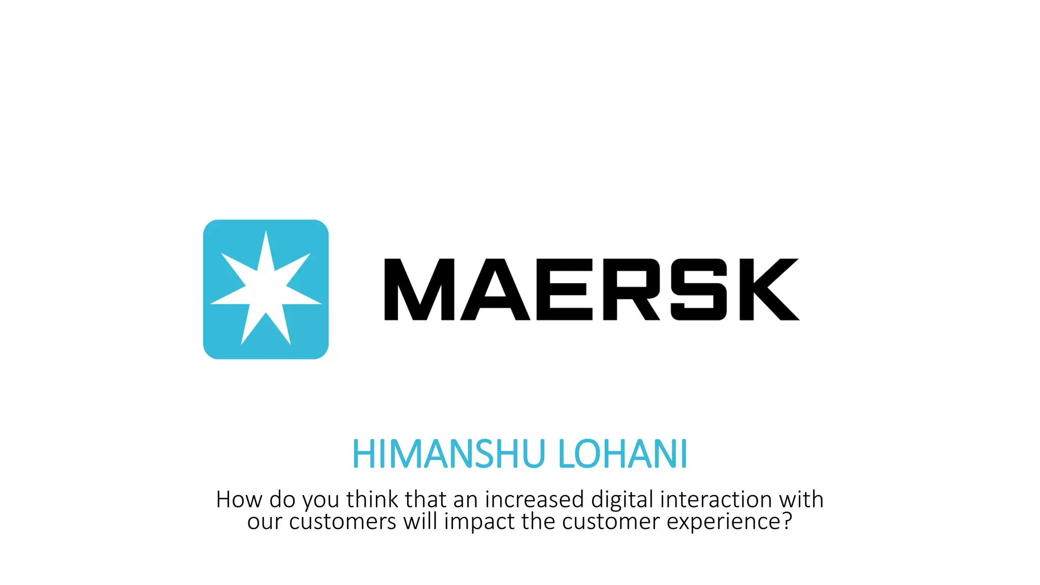 Maersk: MLGP'17 Presentation round deck | PPT