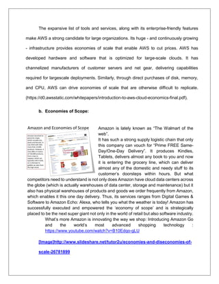 A look at the market leader and giant "Amazon AWS | PDF