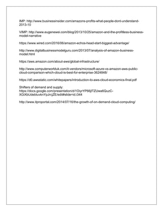 A look at the market leader and giant "Amazon AWS | PDF