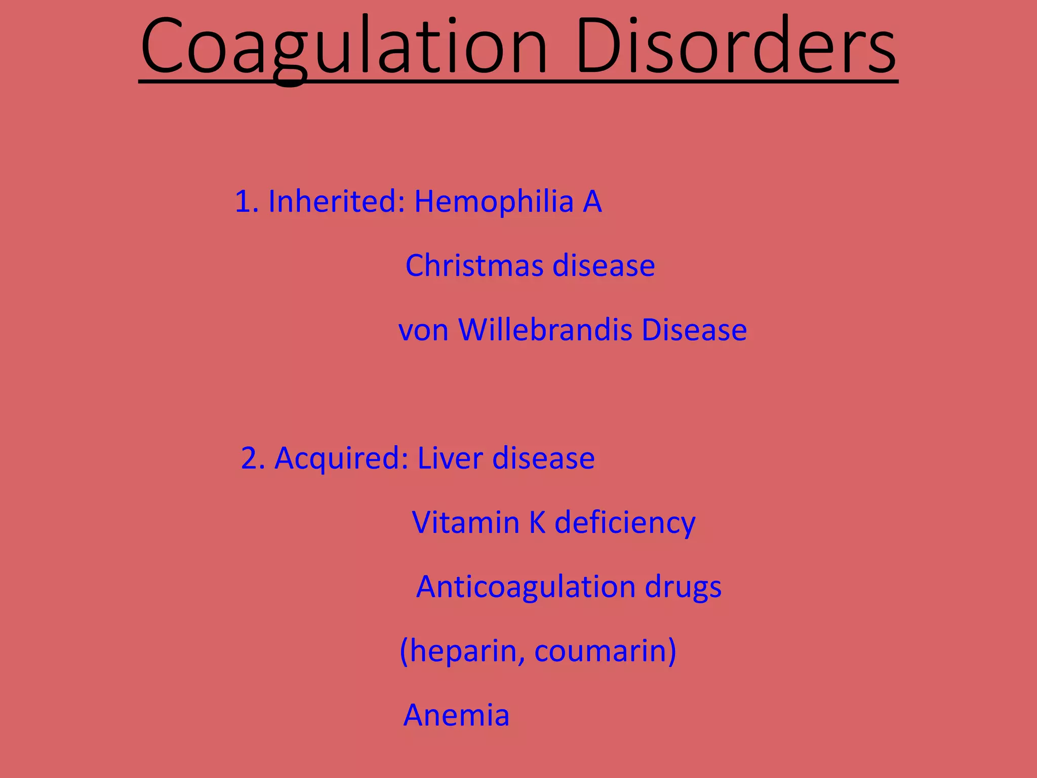 Coagulation Disorders & Periodontics | PPTX