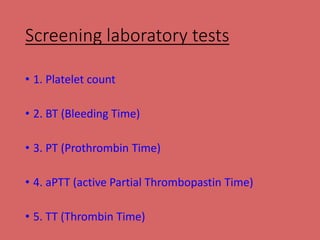 Coagulation Disorders & Periodontics | PPTX