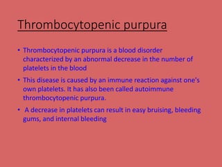 Coagulation Disorders & Periodontics | PPTX