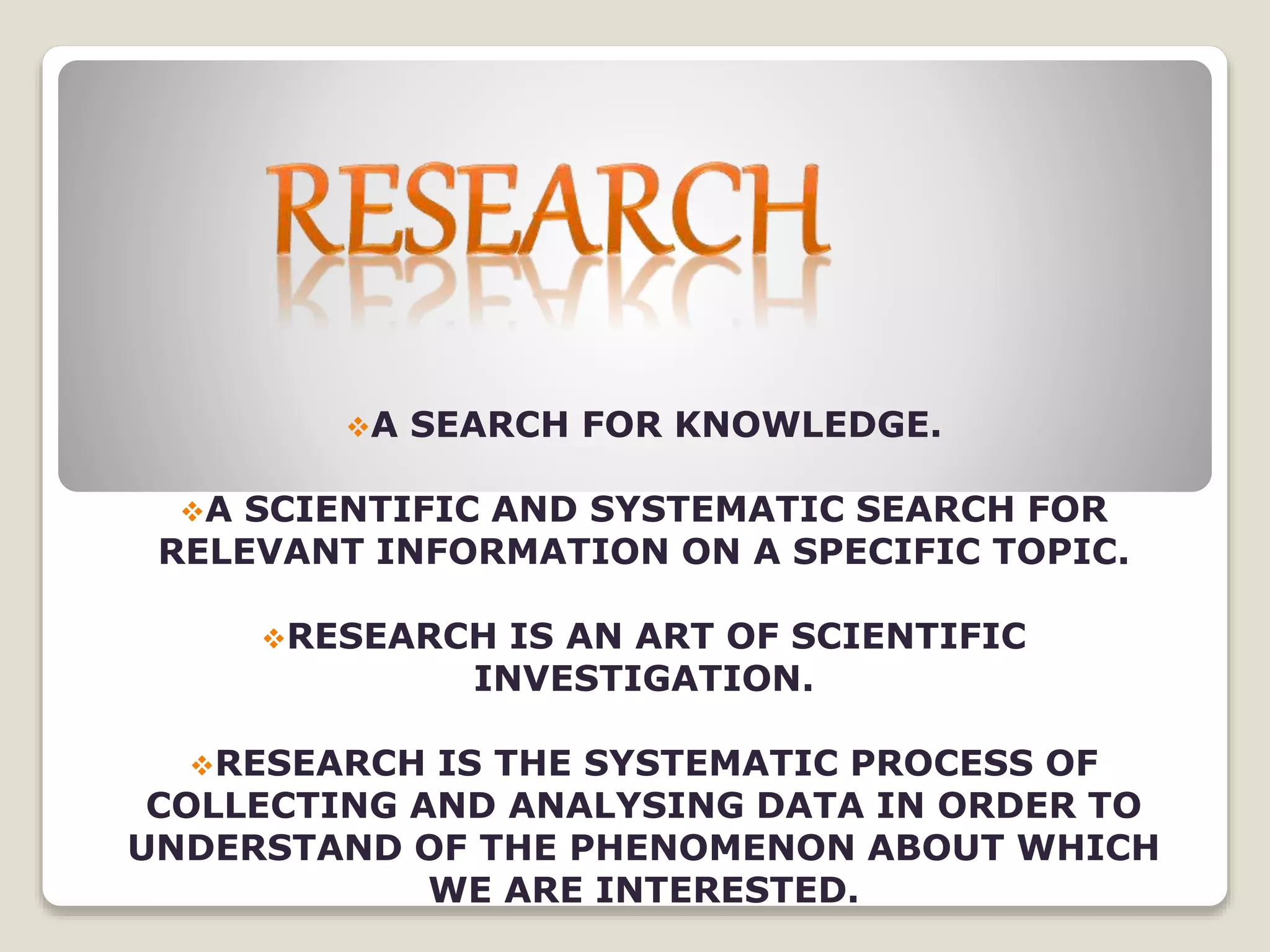 RESEARCH METHODOLOGY | PPT