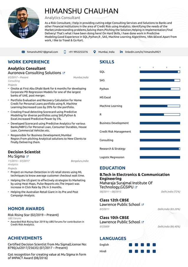 Himanshu's Resume | PDF
