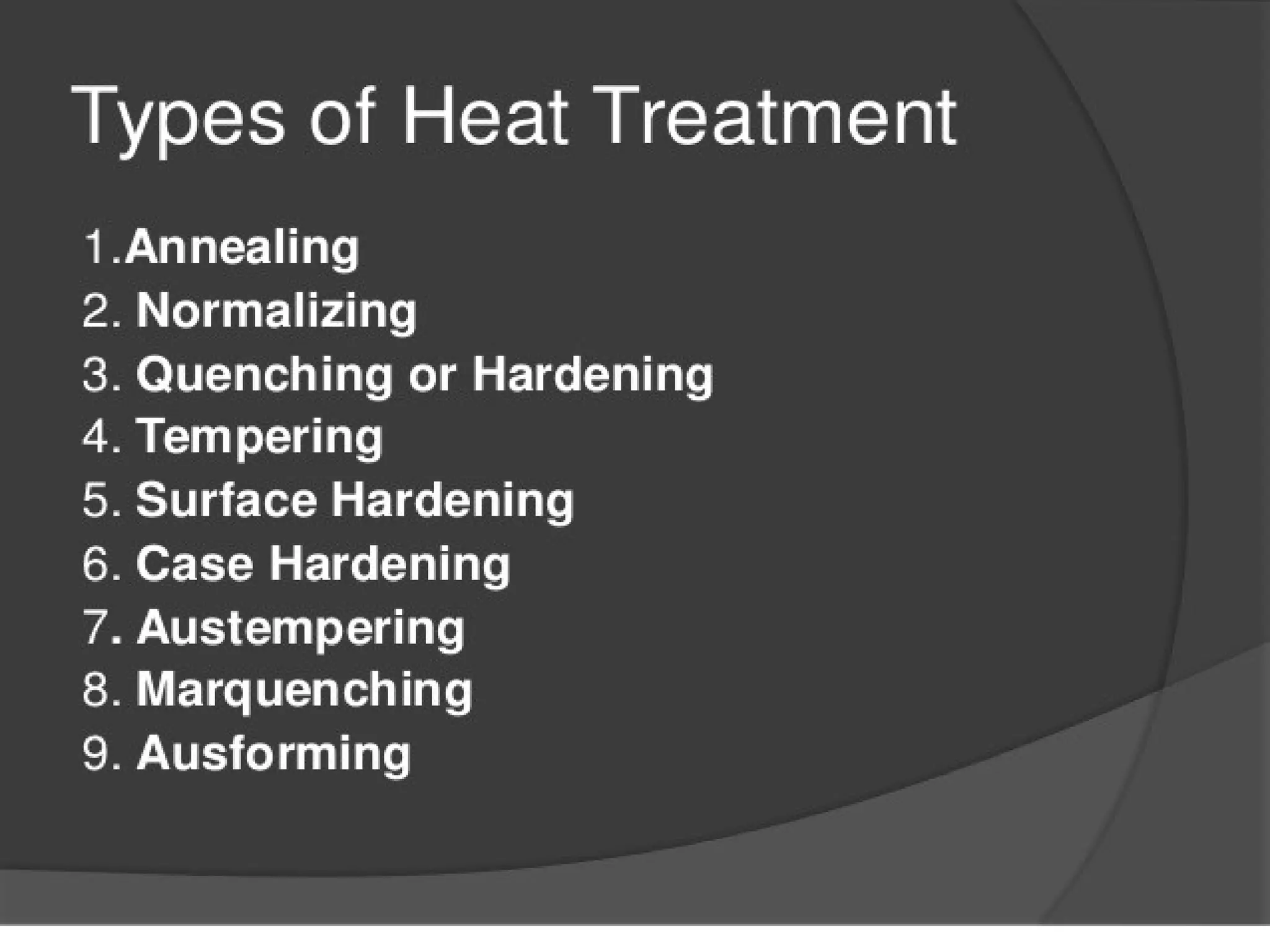 Heat Treatment Processes | PPT