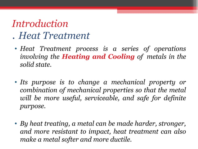 Heat Treatment Processes | PPT