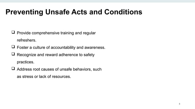 Unsafe act and unsafe conditions. .pptx