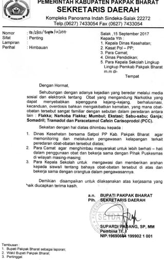 Himbauan obat terlarang | PDF