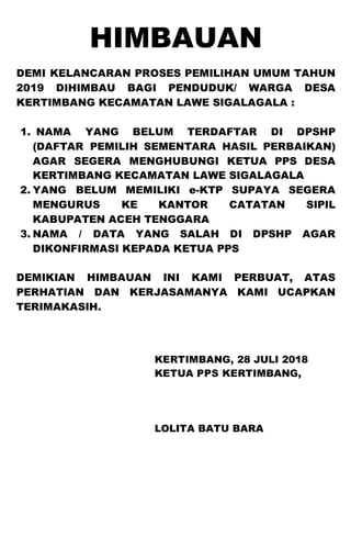 Himbauan pps | DOCX