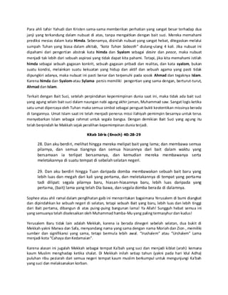 Utusan Tuhan, Missi Langit & Bait Suci | PDF