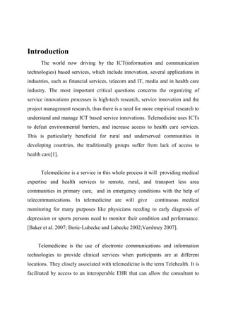TELEMEDICINE AND HEALTH INFORMATION TECHNOLOGIES | PDF