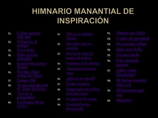 Himnario manantial de inspiracion | PPTX