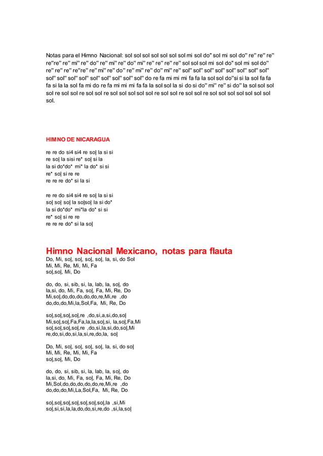 Himno de centro america | DOCX