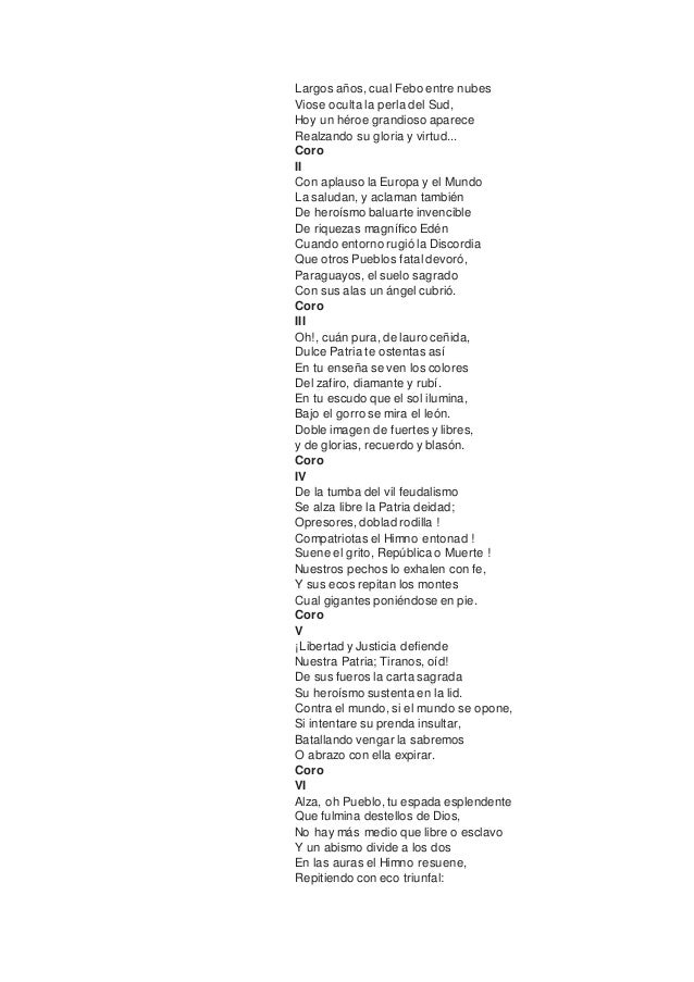 Himno nacional del paraguay