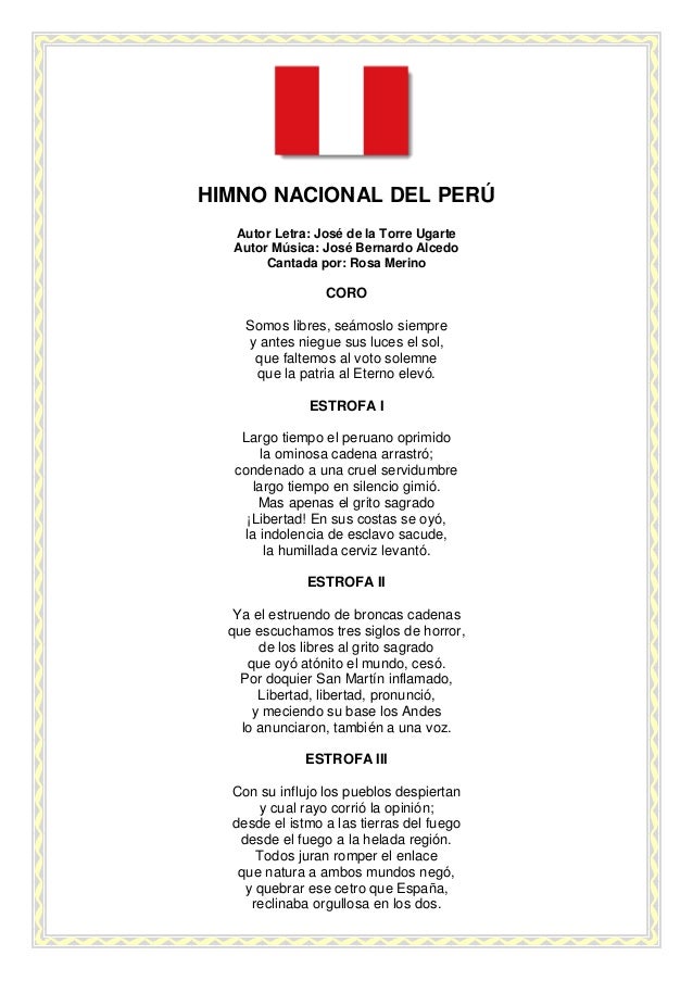 Letra Himno Nacional Himno Nacional Letra Del Himno Nacional Kulturaupice Porn Sex Picture