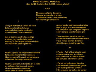 Himno nacional mexicano. Breve Historia | PPTX