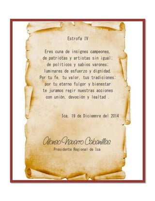 Himno region ica | DOCX