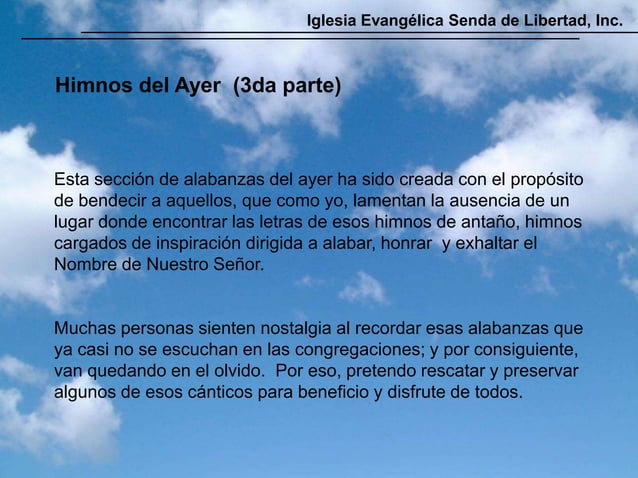 Himnos del ayer (3ra parte) | PPTX
