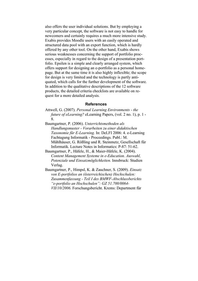 Chapter 2 Evaluation of E-Portfolio Systems Klaus Himpsl & Peter Baumgartner | PDF | Stocks and ...