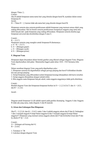 SOAL HIMPUNAN SMP KELAS 9 | DOCX