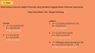 Himpunan himpunan matematika kelas 7 smp | PPTX